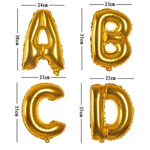 Independent | Party Supplies | Gold Foil Alphabet Letters Party Decor 3 ...